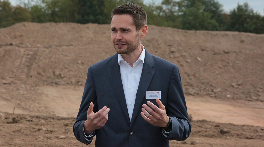 Spatenstich für neues tegut Logistikzentrum in Michelsrombach